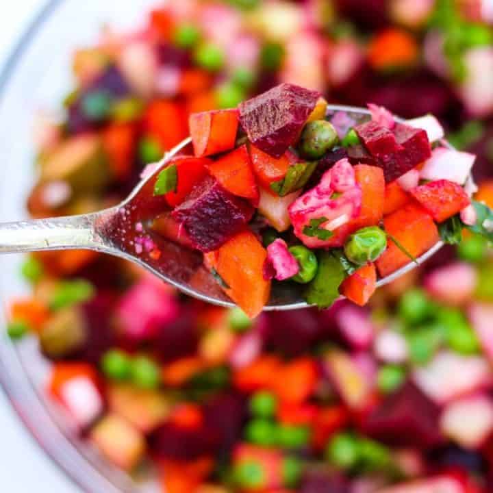 Ukrainian Beet Salad (Vinegret) - Savas Kitchen