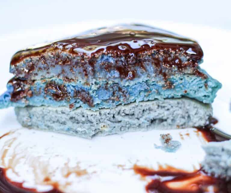 Blue Pancakes (No Artificial Coloring) - Savas Kitchen