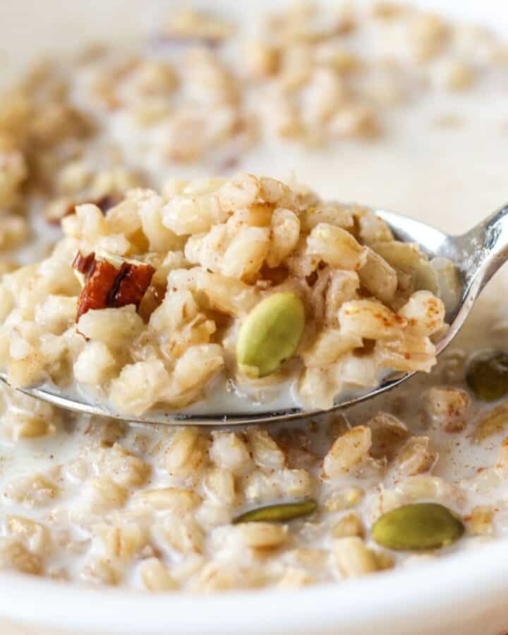 Barley Breakfast Porridge - Savas Kitchen