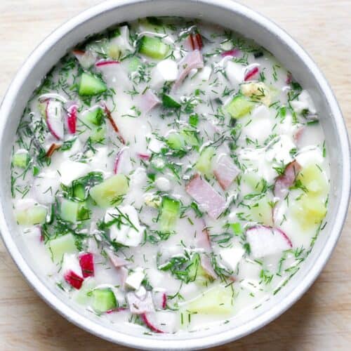 Okroshka (Cold Summer Soup) - Savas Kitchen