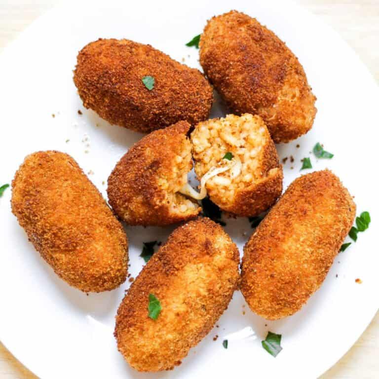 Italian Supplì Recipe (Risotto Rice Croquettes) - Savas Kitchen