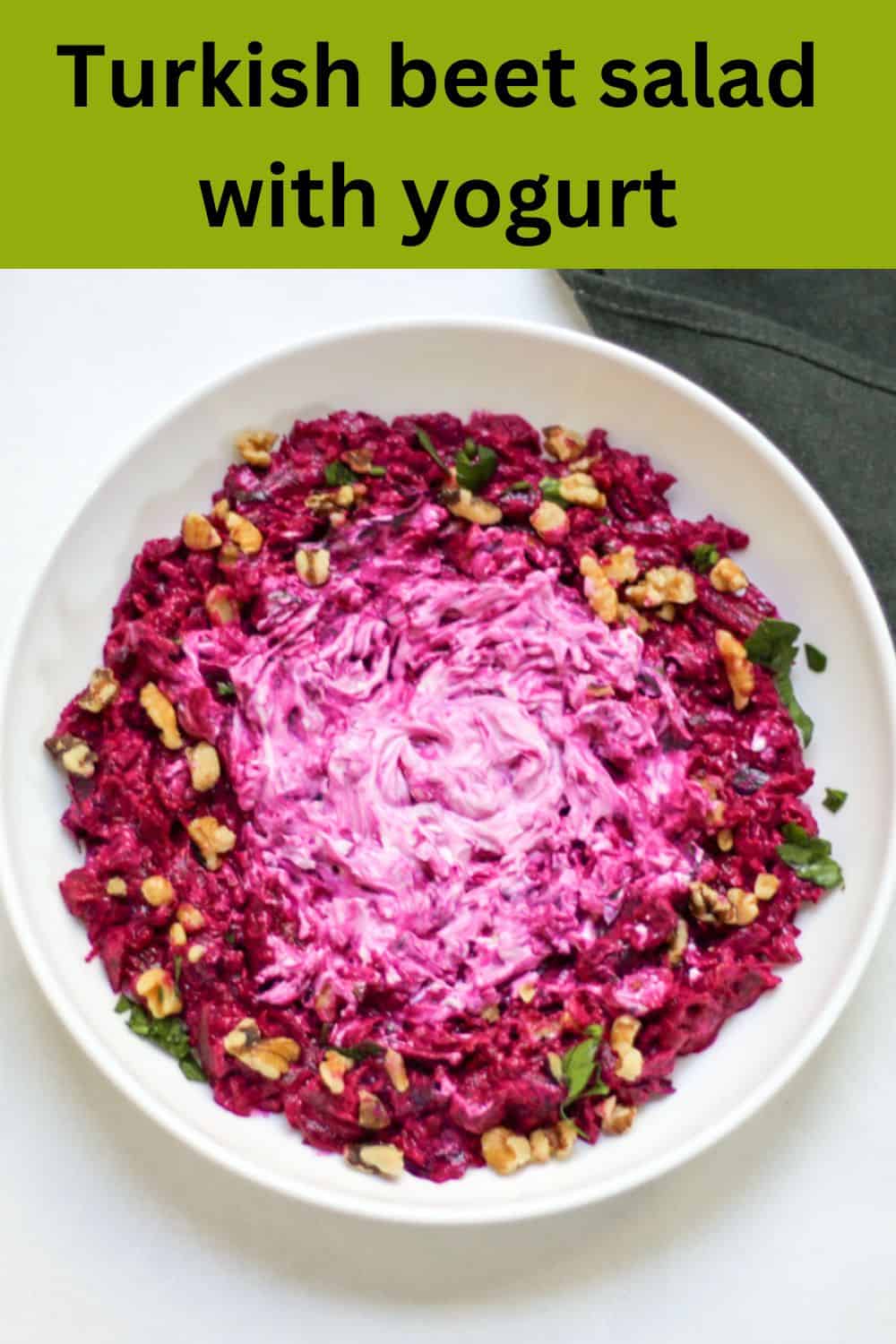 Turkish Beet Salad With Yogurt (Pancar Salatasi) - Savas Kitchen