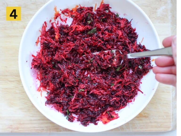 Grated Raw Beet Salad - Savas Kitchen