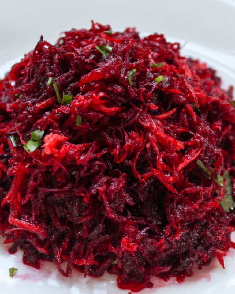 Grated Raw Beet Salad - Savas Kitchen