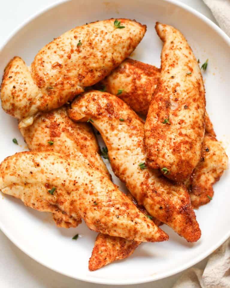 Baked Chicken Tenders (No Breading) - Savas Kitchen