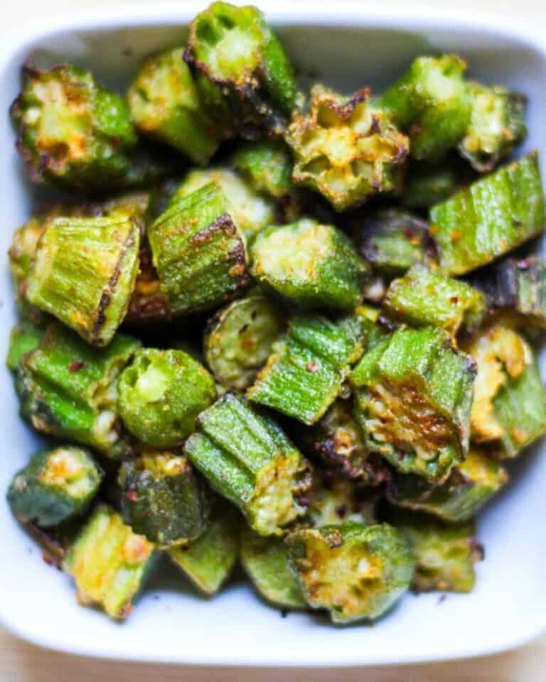 Air Fryer Frozen Okra - Savas Kitchen