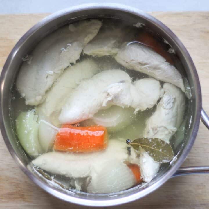 How to Boil Whole Chicken (For Shredding and Sipping Broth) - Savas Kitchen