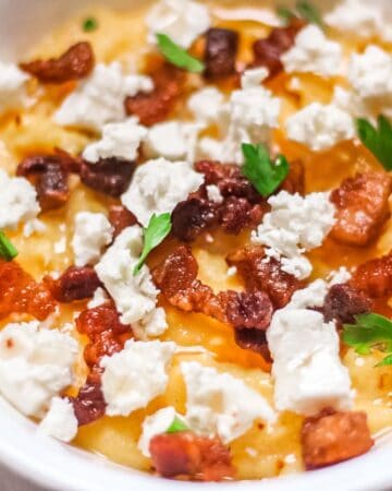 Banosh (Ukrainian Cornmeal Porridge with Pork Belly and Cheese) - Savas ...