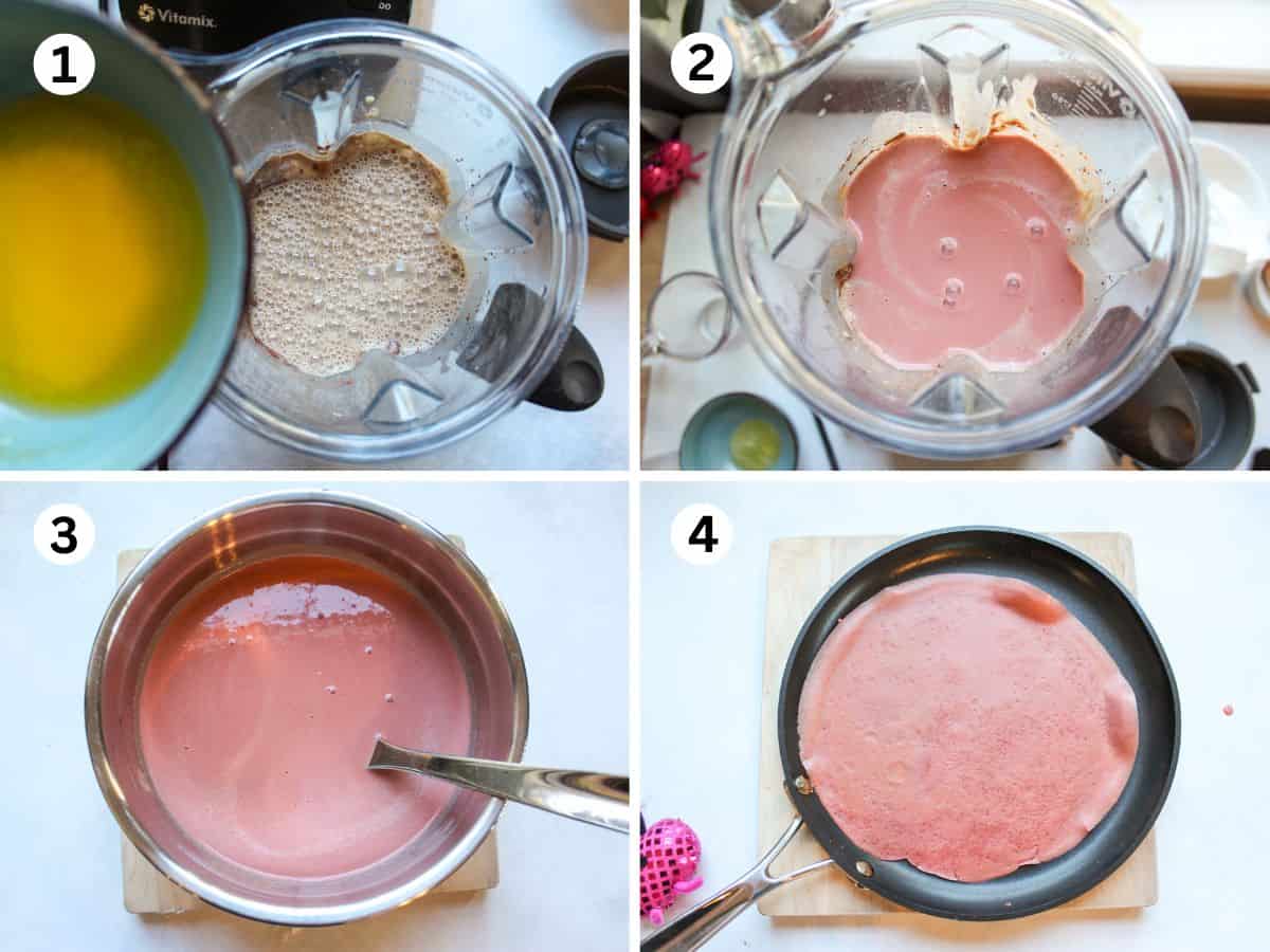 Red Velvet Crepe Cake (Easy Blender Method) - Savas Kitchen